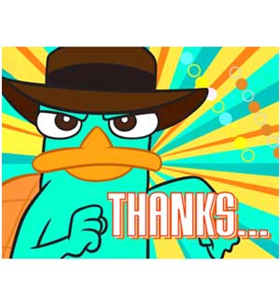 Pheneas and Ferb Thank You 8ct – Toy World Inc B2B
