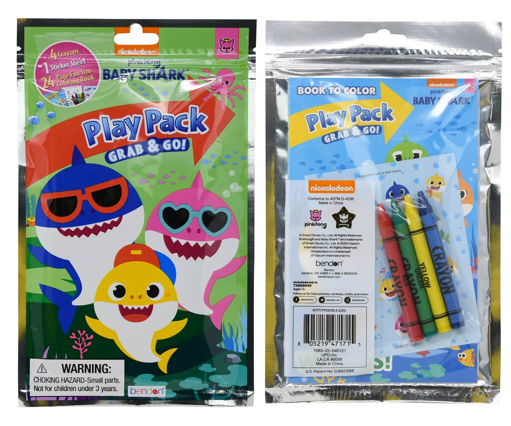 Baby Shark Grab n Go Play Pack – Toy World Inc B2B