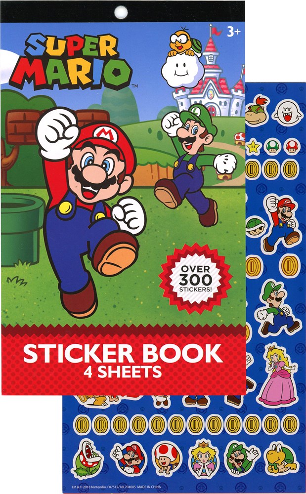 Mario Brothers Sticker Set – Toy World Inc B2B