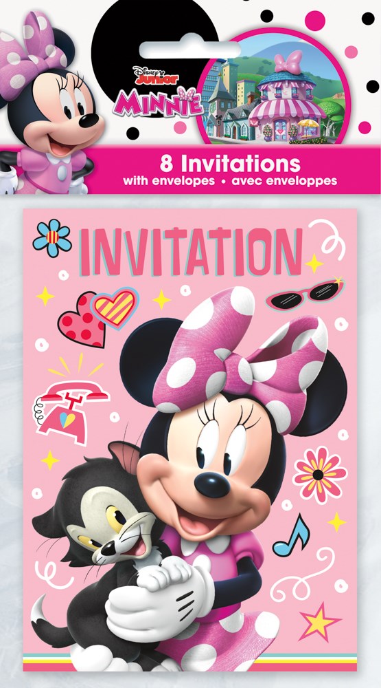 Disney Iconic Minnie Mouse Invitations, 8ct – Toy World Inc B2B